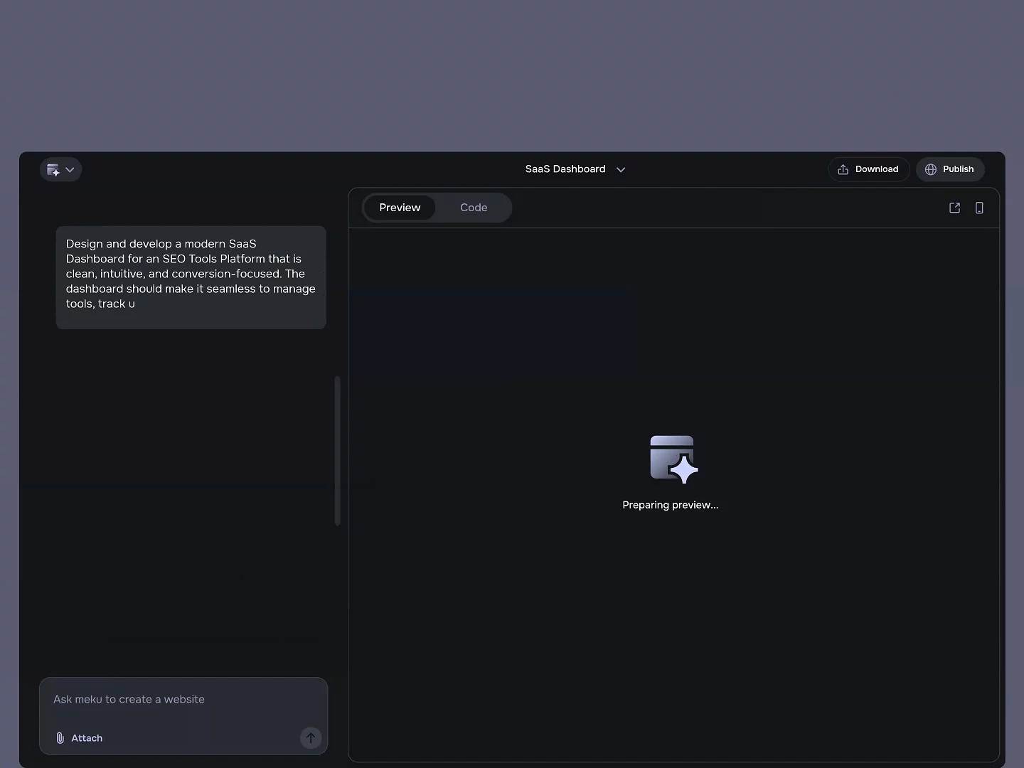 Meku – AI Web App and Website Builder | Peerlist