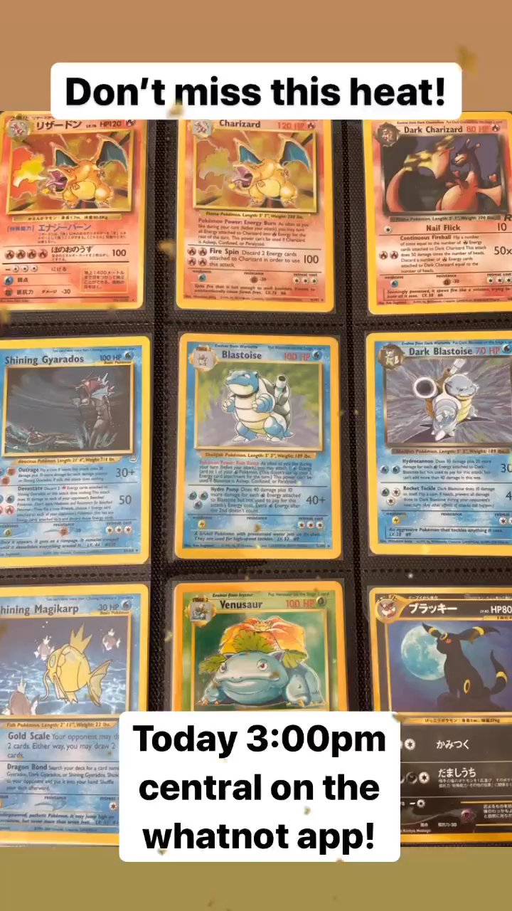 Whatnot - 🔥🚨CRAZY Pokémon Breaks, Vintage Holos, Slabs + MORE🚨🔥 ...