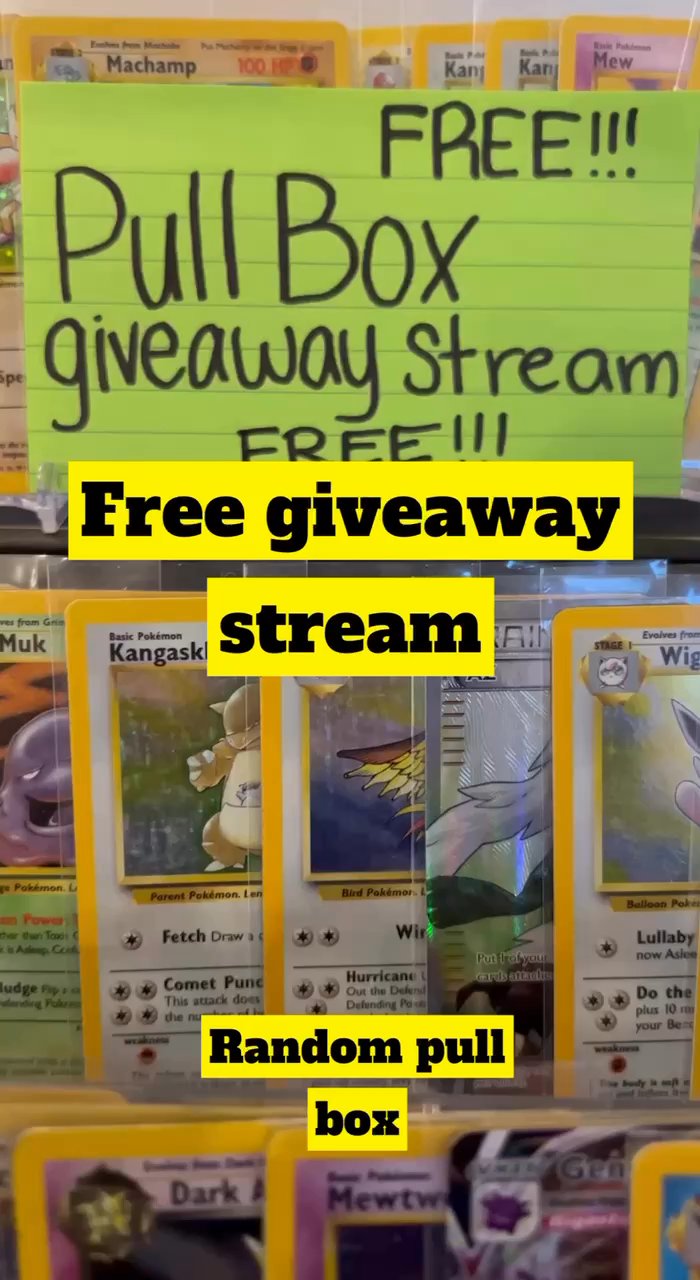 Whatnot - 🔥GIVEAWAY PULL BOX STREAM!!!!!!🔥 Livestream by ...
