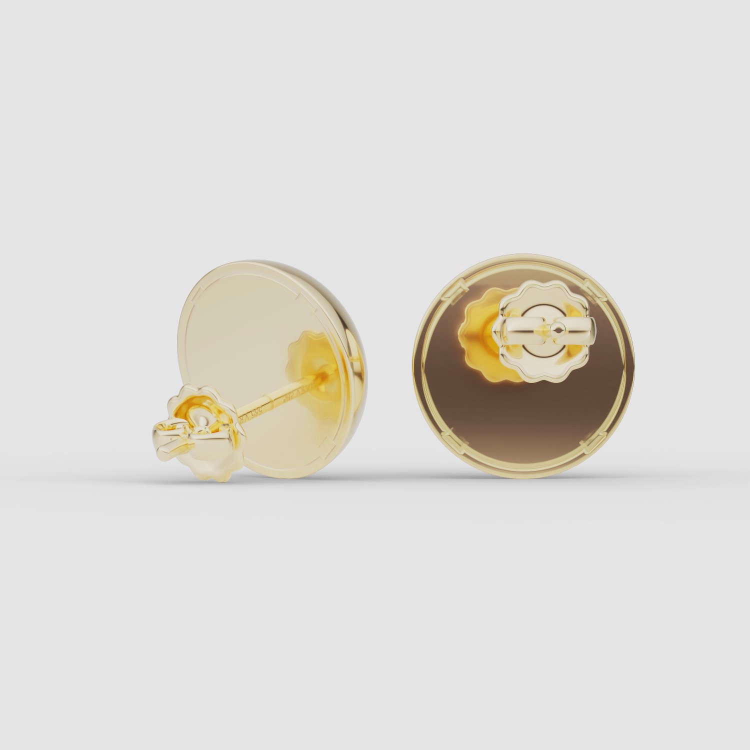 14mm Dome Stud in Yellow Gold | 1 Carat Per Stud | VRAI x Petra & Meehan Flannery