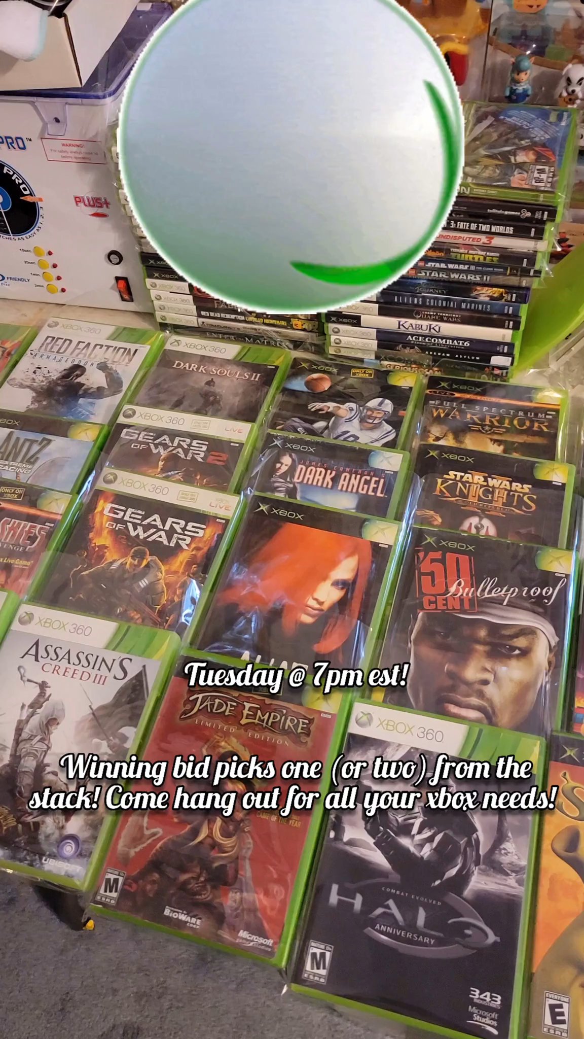 Whatnot - Winning bid picks one from the stack (Xbox 360) with Dork! 👌 ...