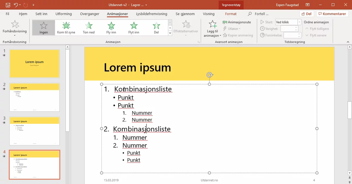 Slik legger du til animasjoner i PowerPoint | Utdannet.no