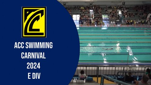 Replay: ACCWA Event - ACC Swimming | E Division