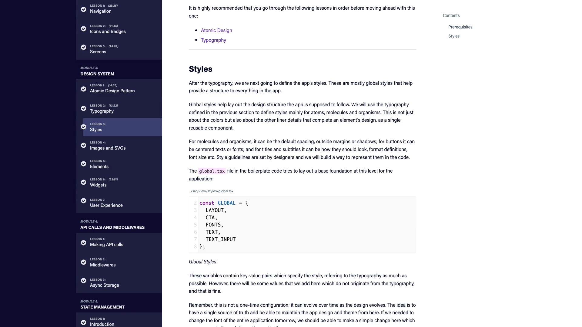 How To Set Global Styles In React Native React Native For Javascript Developers Using
