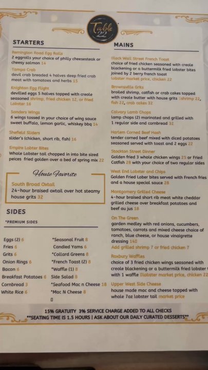 Table 22 - Trusted Since 2023 - Updated July 2025 - 213 Photos - 122 Reviews - 4924 E Busch Blvd ...