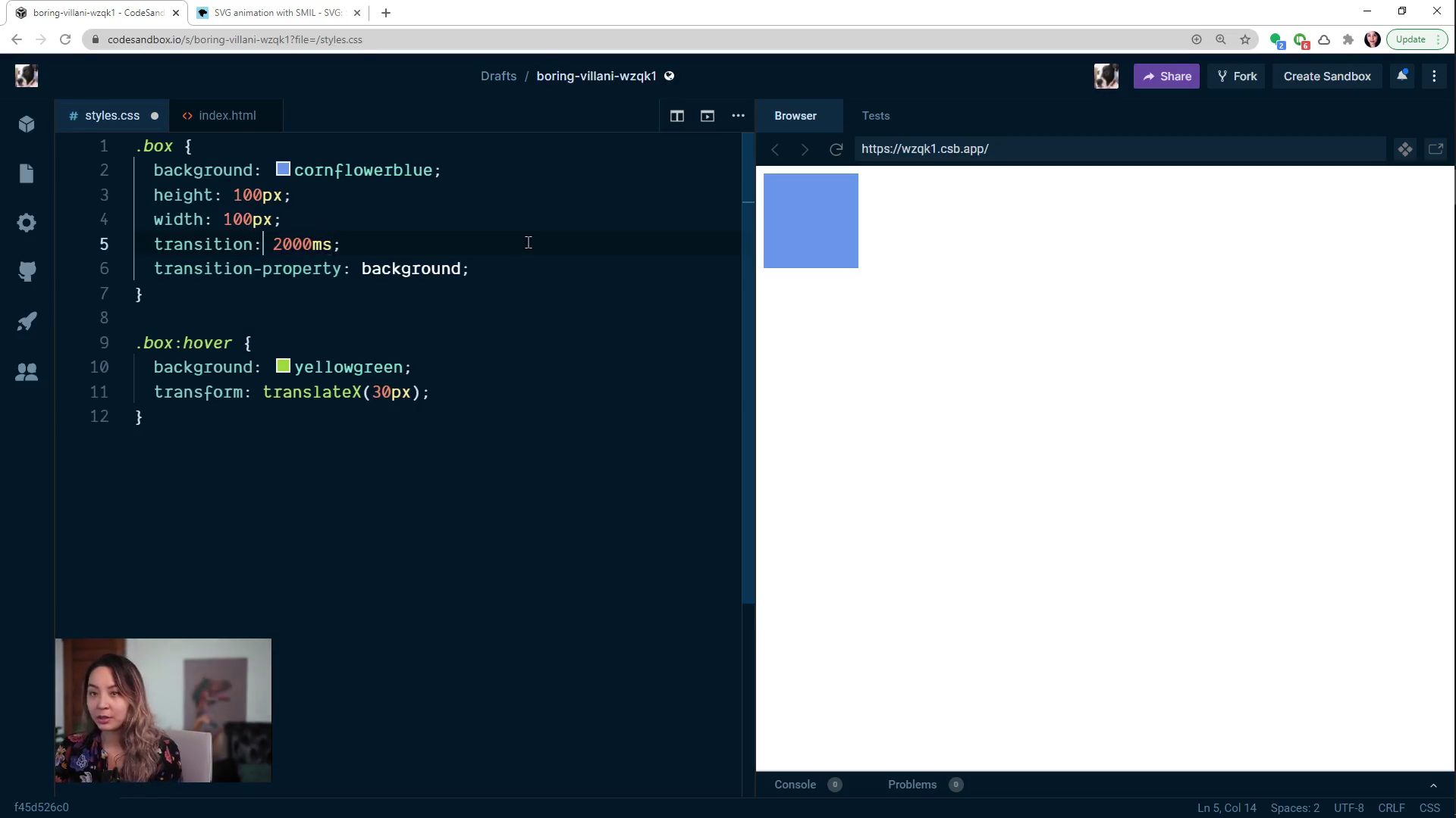 CSS transitions - Fullstack D3 Masterclass - 4.2 | newline