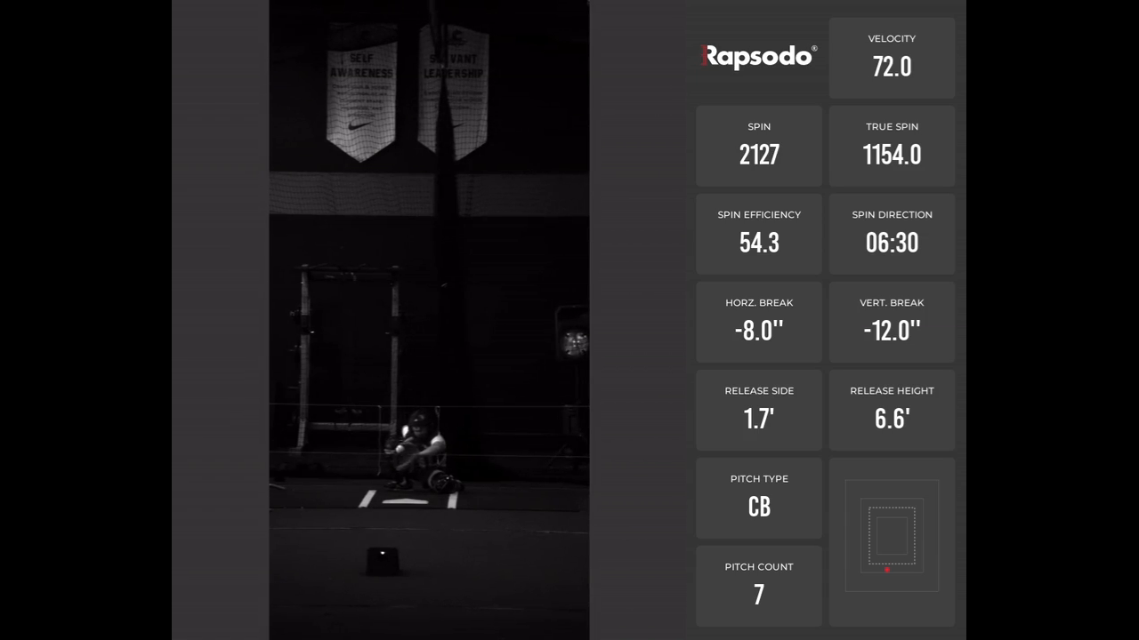Watch "Rapsodo 80% Pen-> FB/CB/SP/CH (Oct 24,24)" - Lucas Mahoney's ...