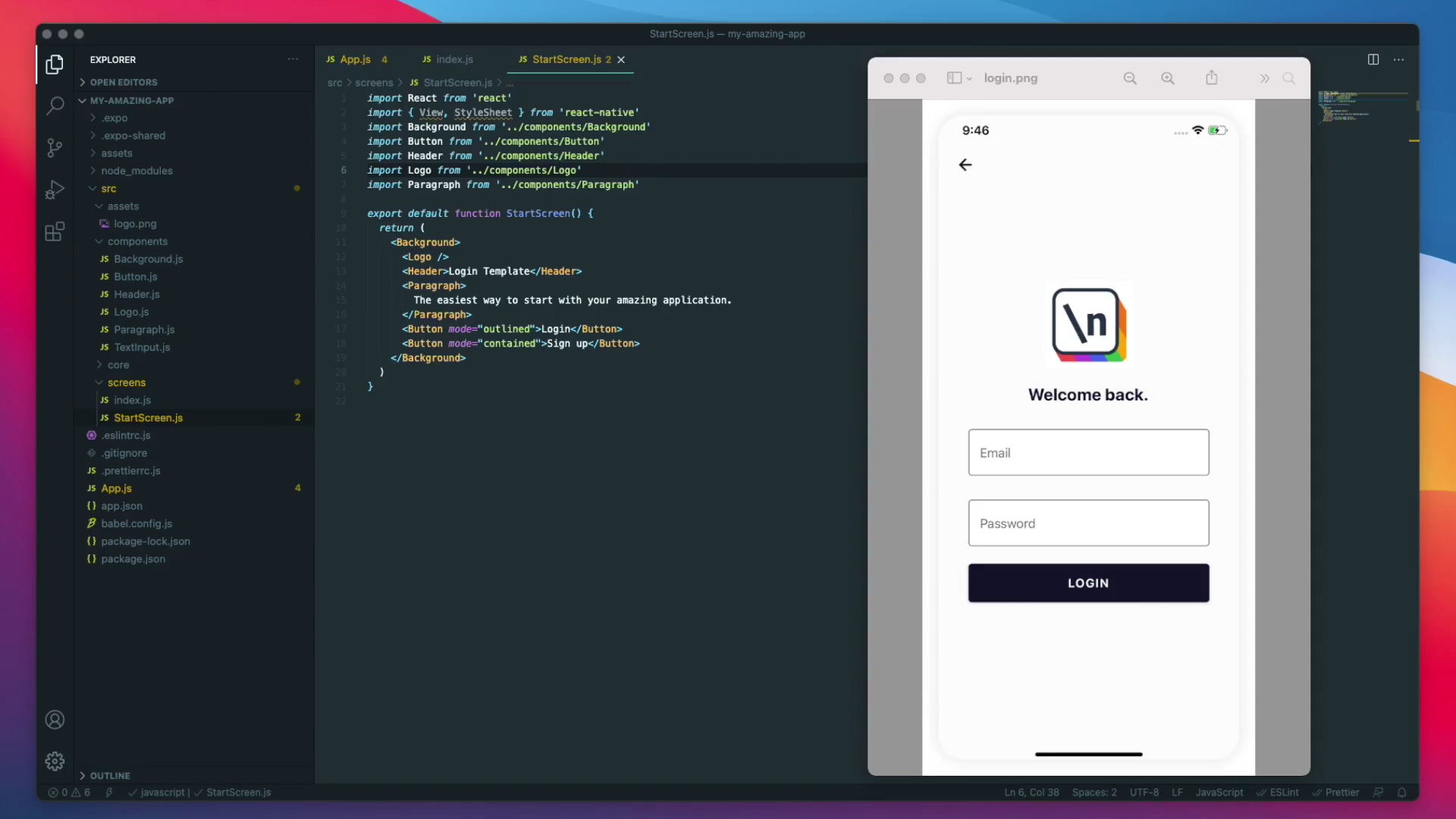 How to Create a React Native Login Screen - Creating a React Native ... How to Create a React Native Login Screen - Creating a React Native ...