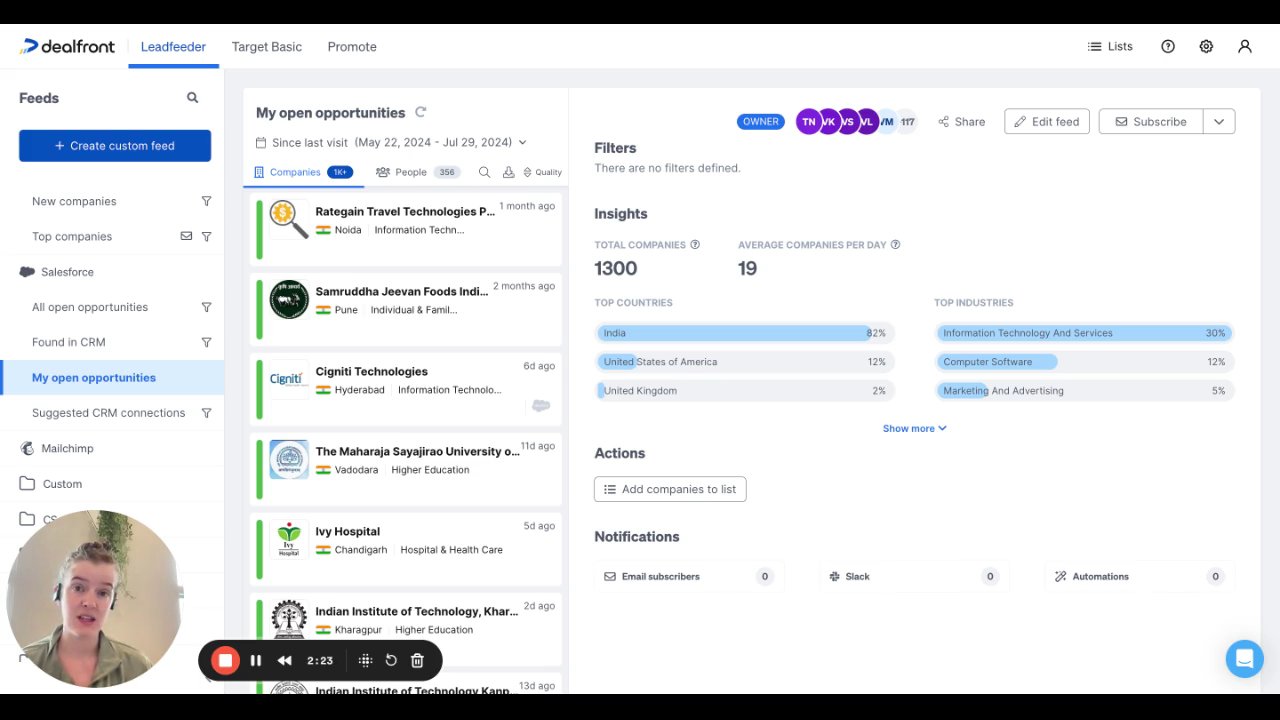 Dealfront Review 2025: Pricing, Features & Video Demo | Dimmo