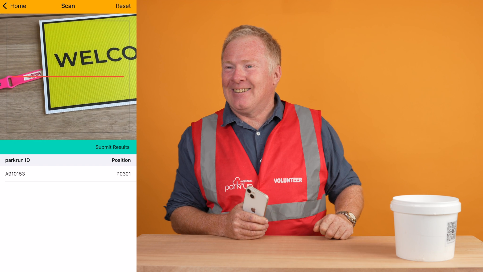 How to barcode scan at parkrun | parkrun Resources Hub