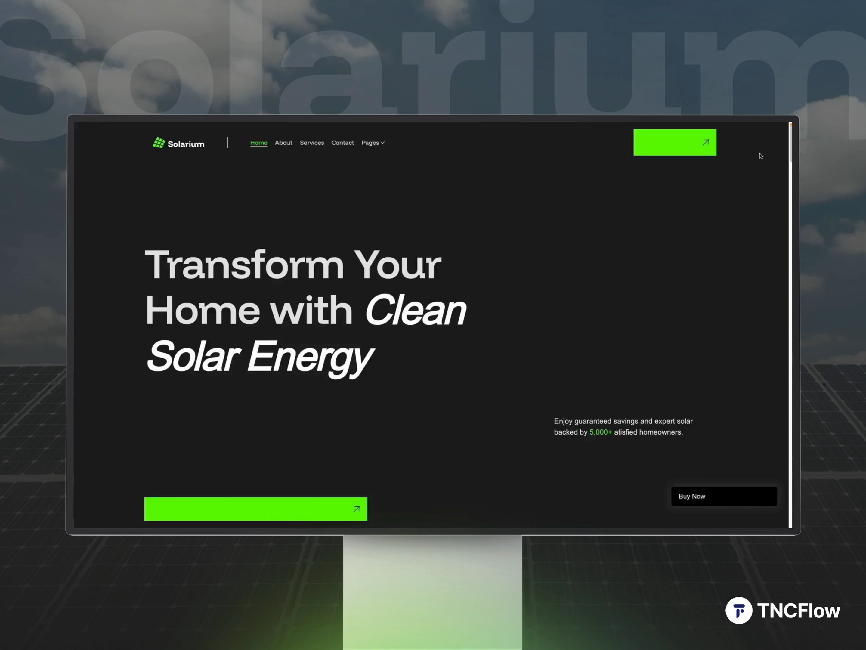Solarium: Responsive Technology Website Template by TNCFlow — Framer ...
