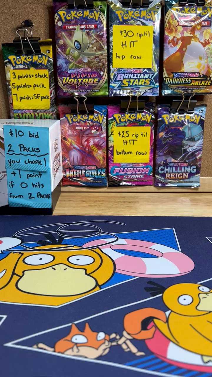 Whatnot - 7 sets to choose from! Rip til you hit as an option ...