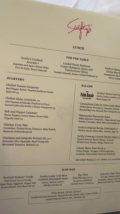 Fascinating Swifty S Palm Beach Menu Pictures