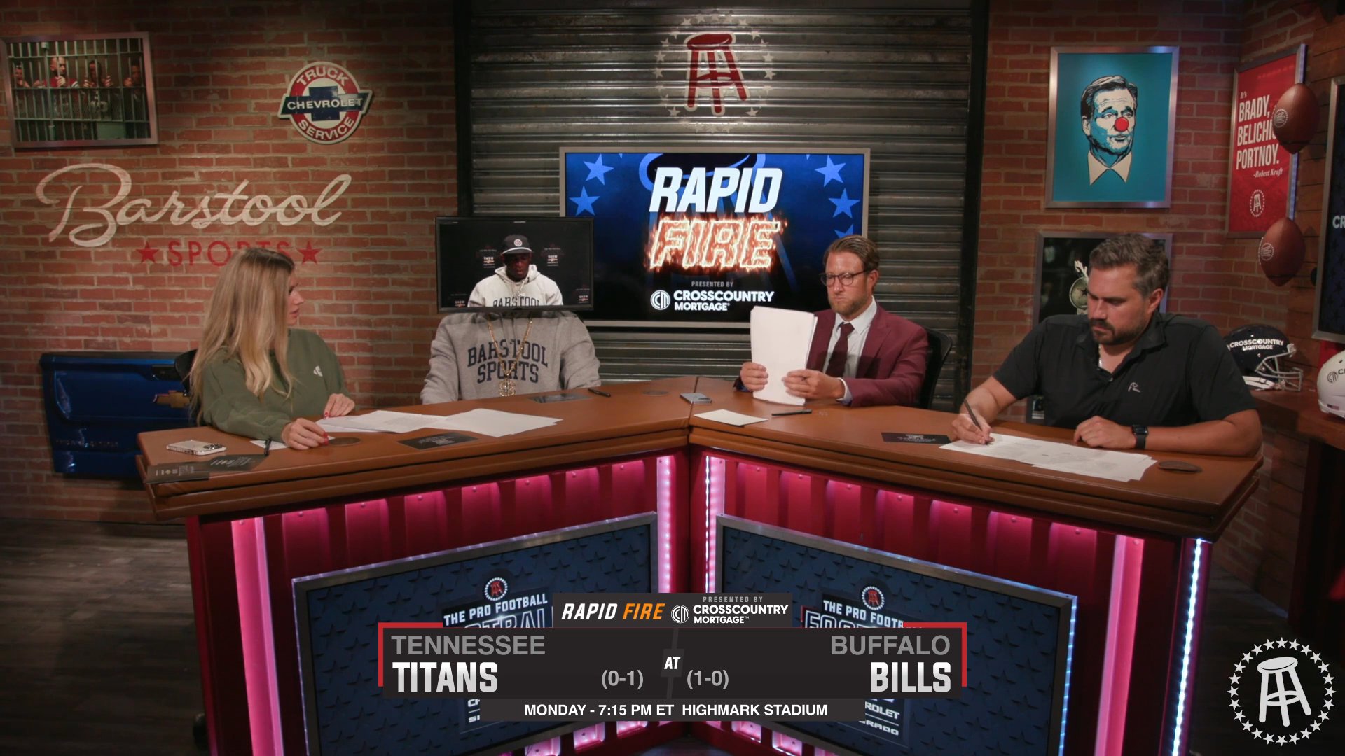 The Pro Football Football Show: Titans at Bills MNF Preview | Barstool ...