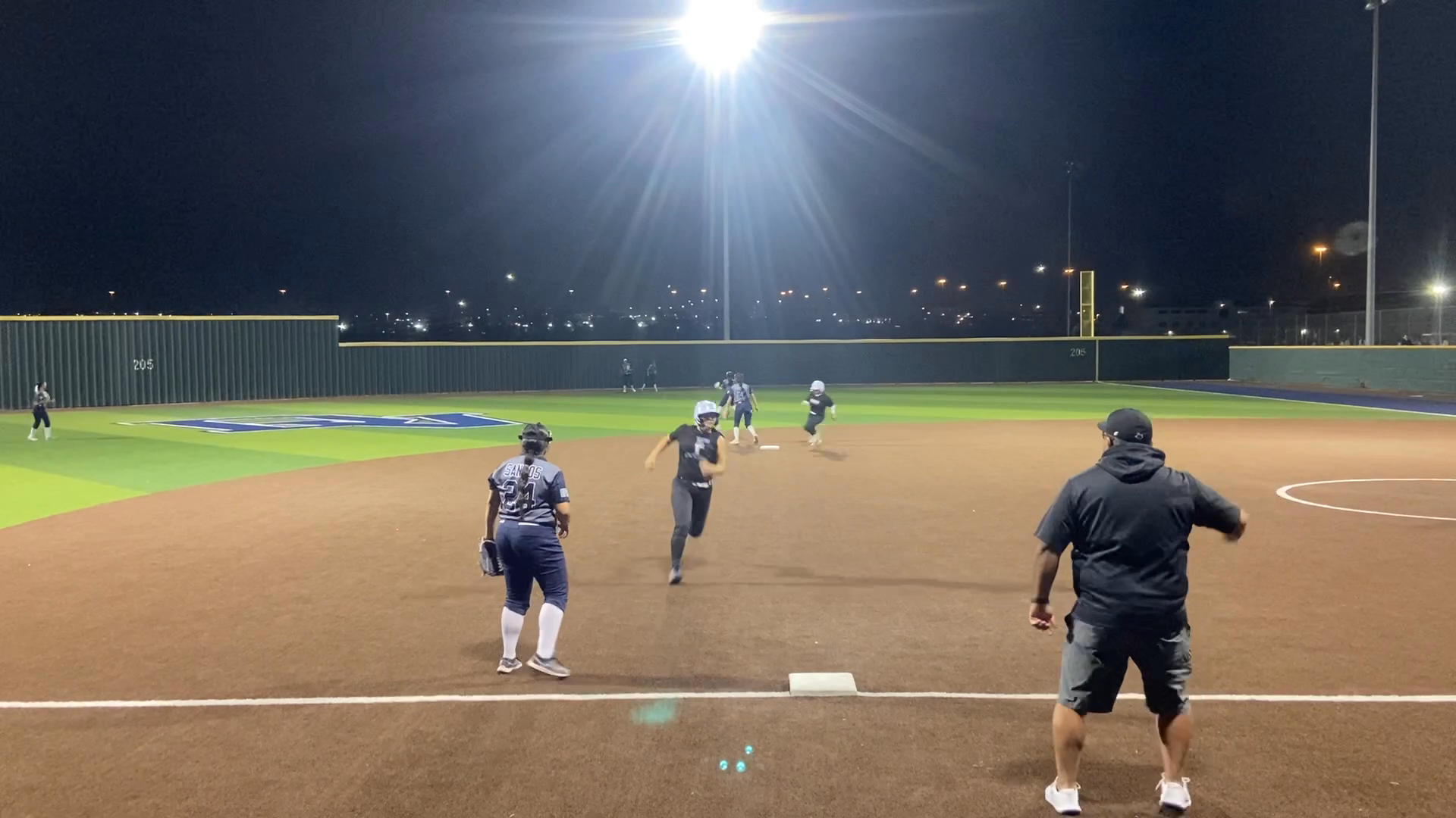 Watch "Playing centerfield. Backing up right fielder on missed ball ...