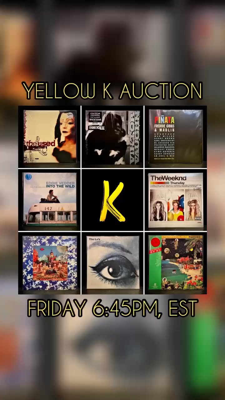 Whatnot - YELLOW K FRIDAY Livestream by yellow_k_records #vinyl_records