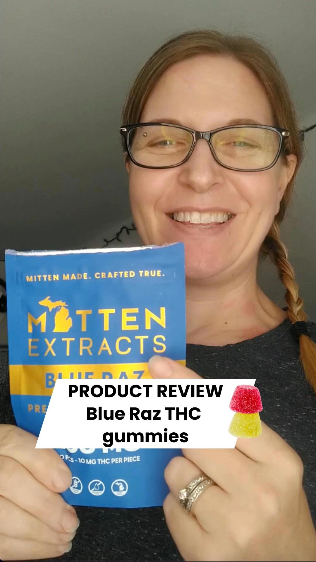 Mitten Extracts Blue Raz THC Gummies Review by Angie L. | Real Reviews ...
