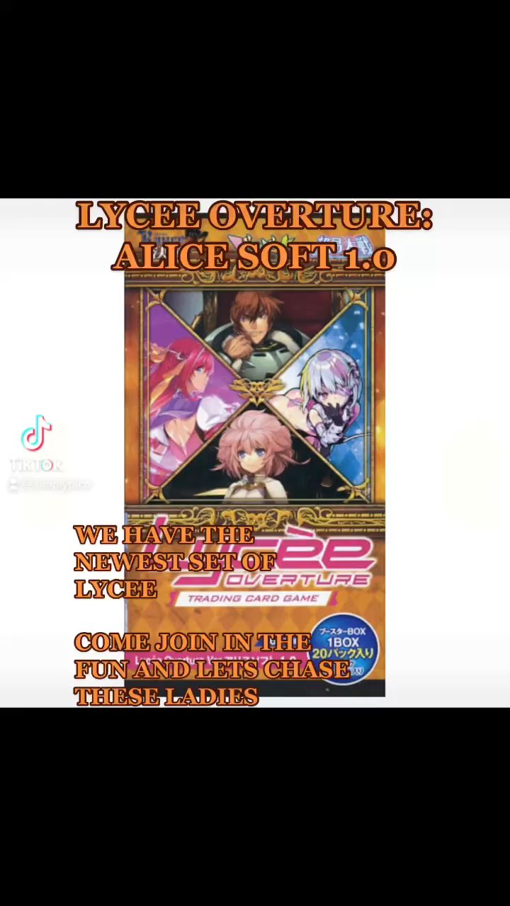 Whatnot - THE NEWEST SET OF LYCEE OVERTURE ALICE SOFT CASE BREAK 🫡 Livestream by simplypico # ...
