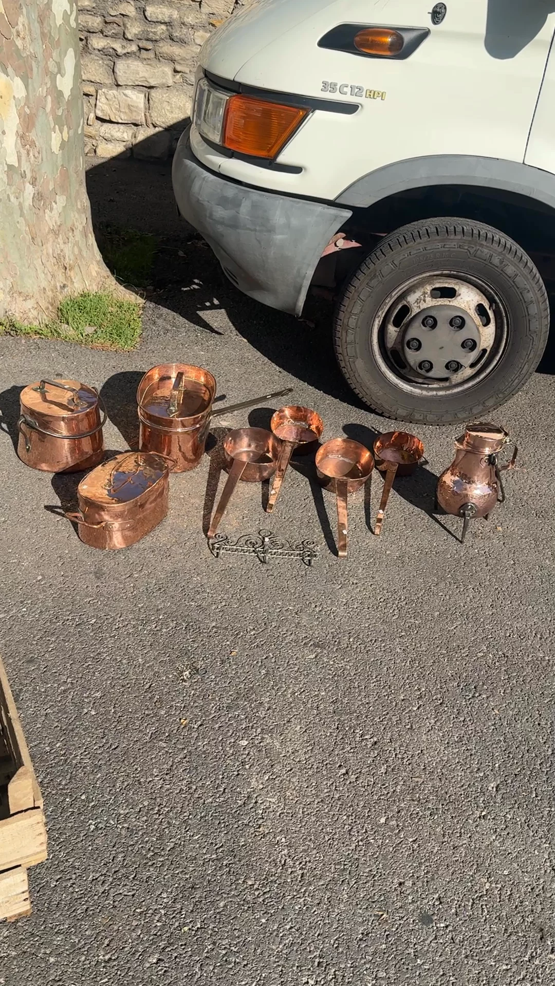 Copper Chocolatière Tripode — Sylvie