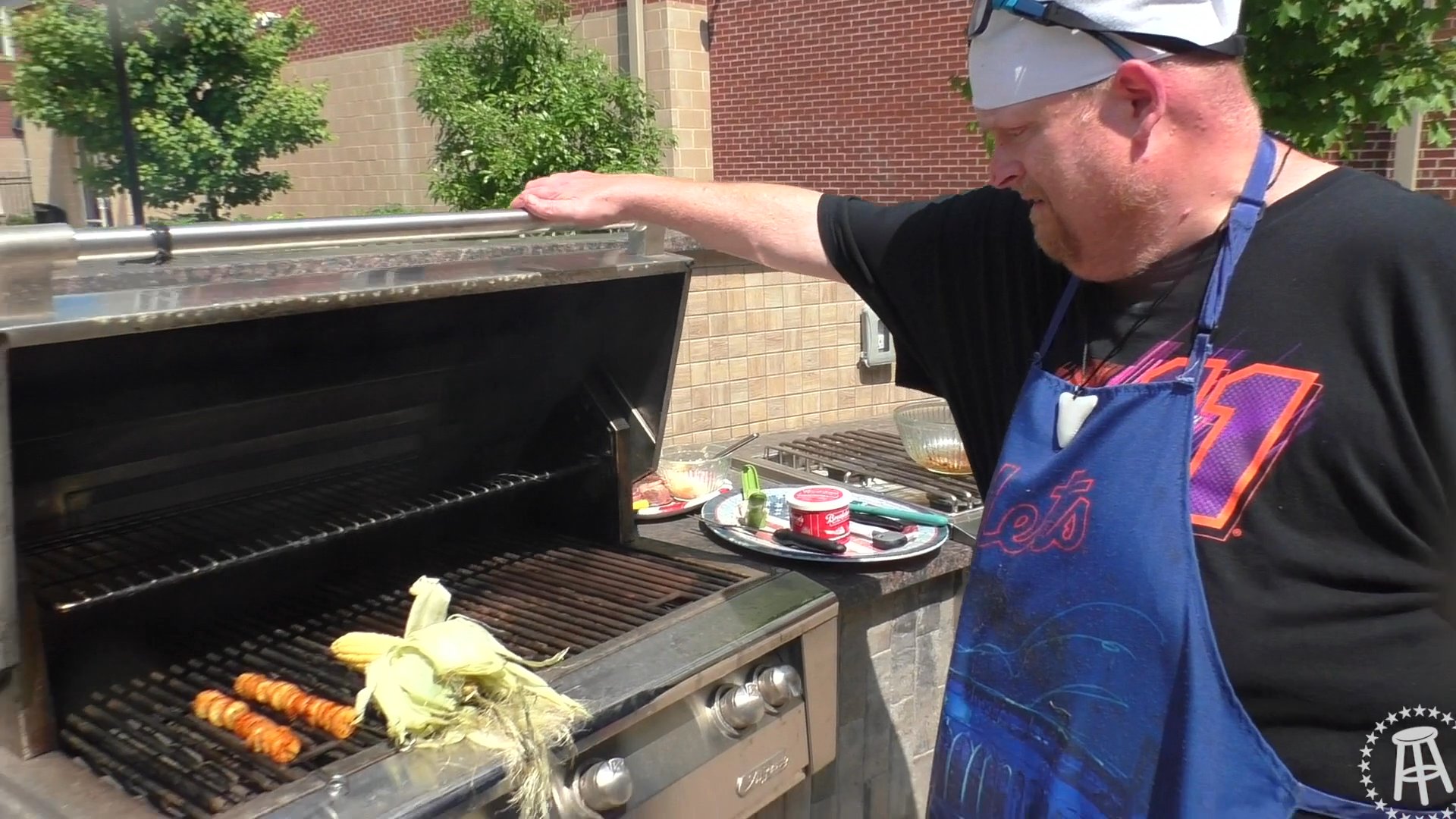 Tank Cooks 4th of July Special (Grilling Steaks with Corn and Potatoes ...